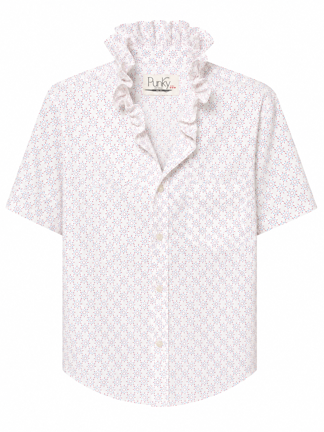 Red, White, and Blue Sparks Fly Short Sleeve – Punky Collective